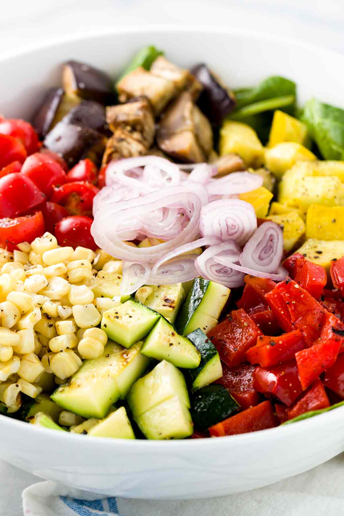 Grilled Vegetable Salad with Citrus Dressing - Jessica Gavin