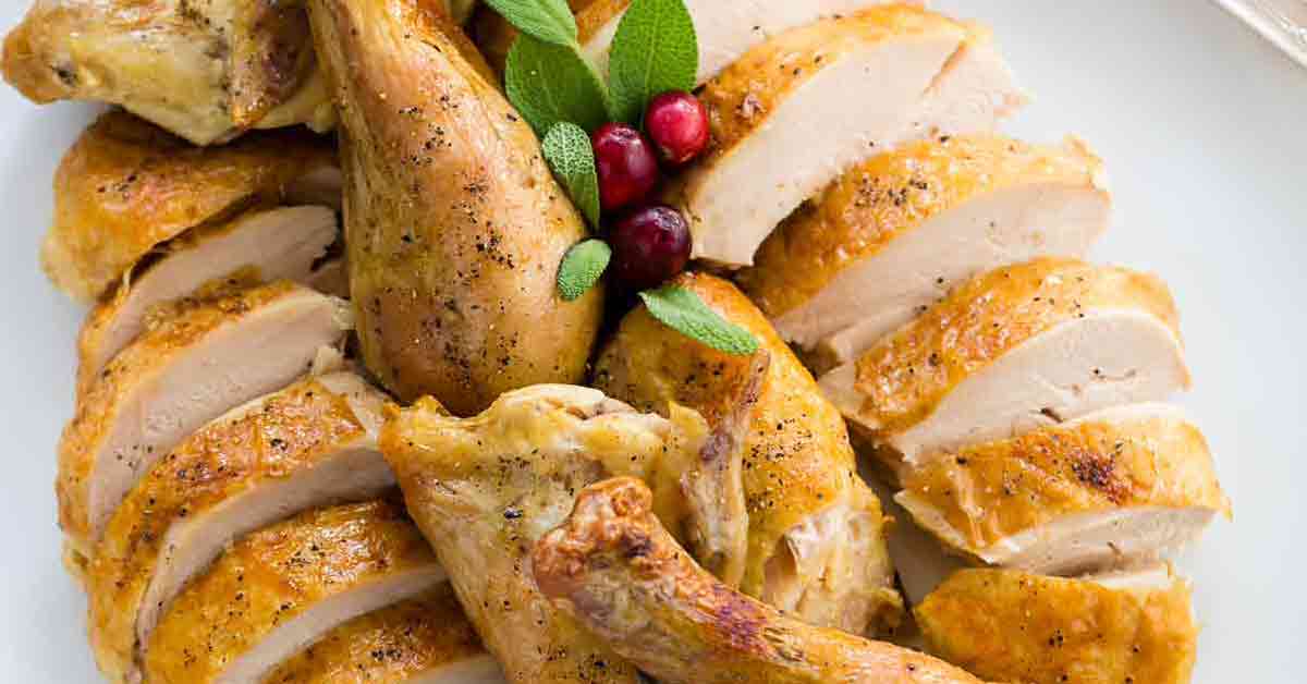 Dry Brined Butterflied Roasted Chicken - Jessica Gavin