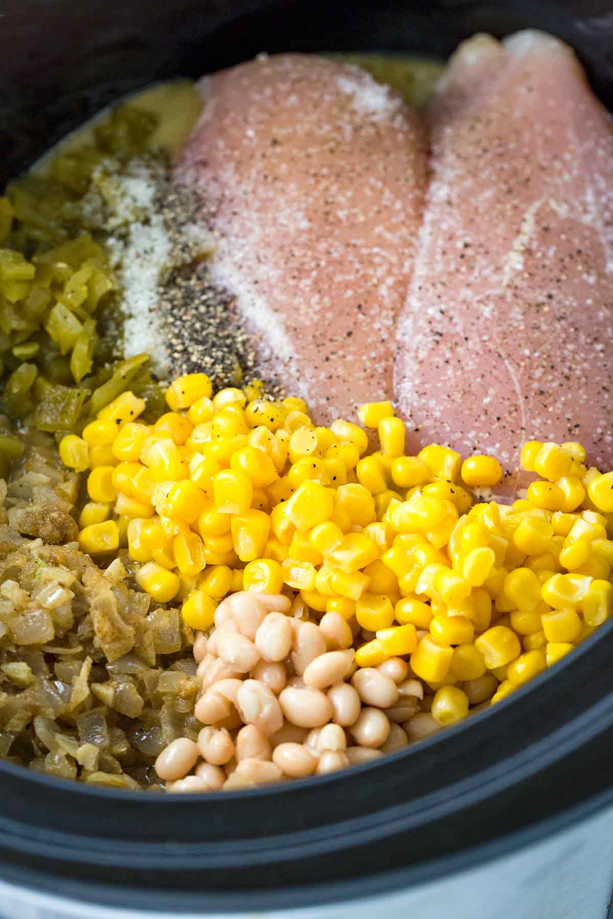 White Bean Chicken Chili Crockpot Recipe - Jessica Gavin
