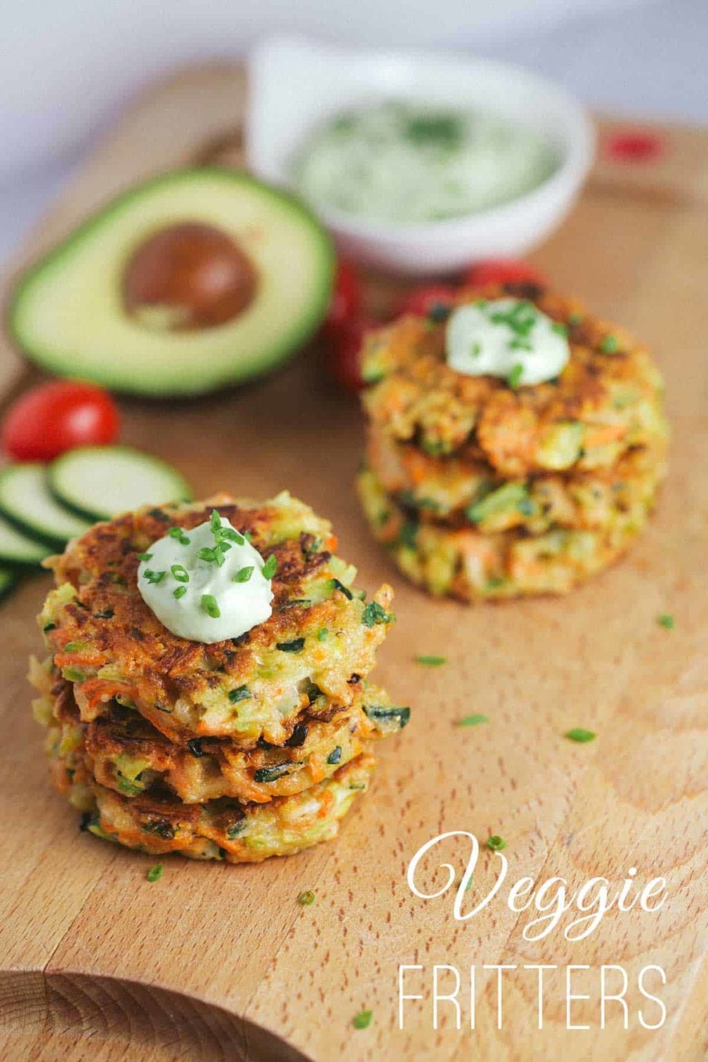 Crispy Vegetable Fritters with Dipping Sauce - Jessica Gavin