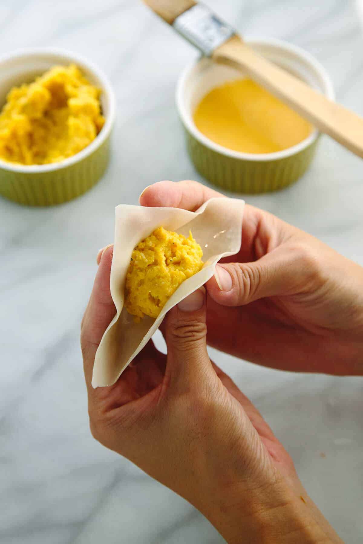 Delicata Squash Ravioli with Butter Sage Sauce - Jessica Gavin