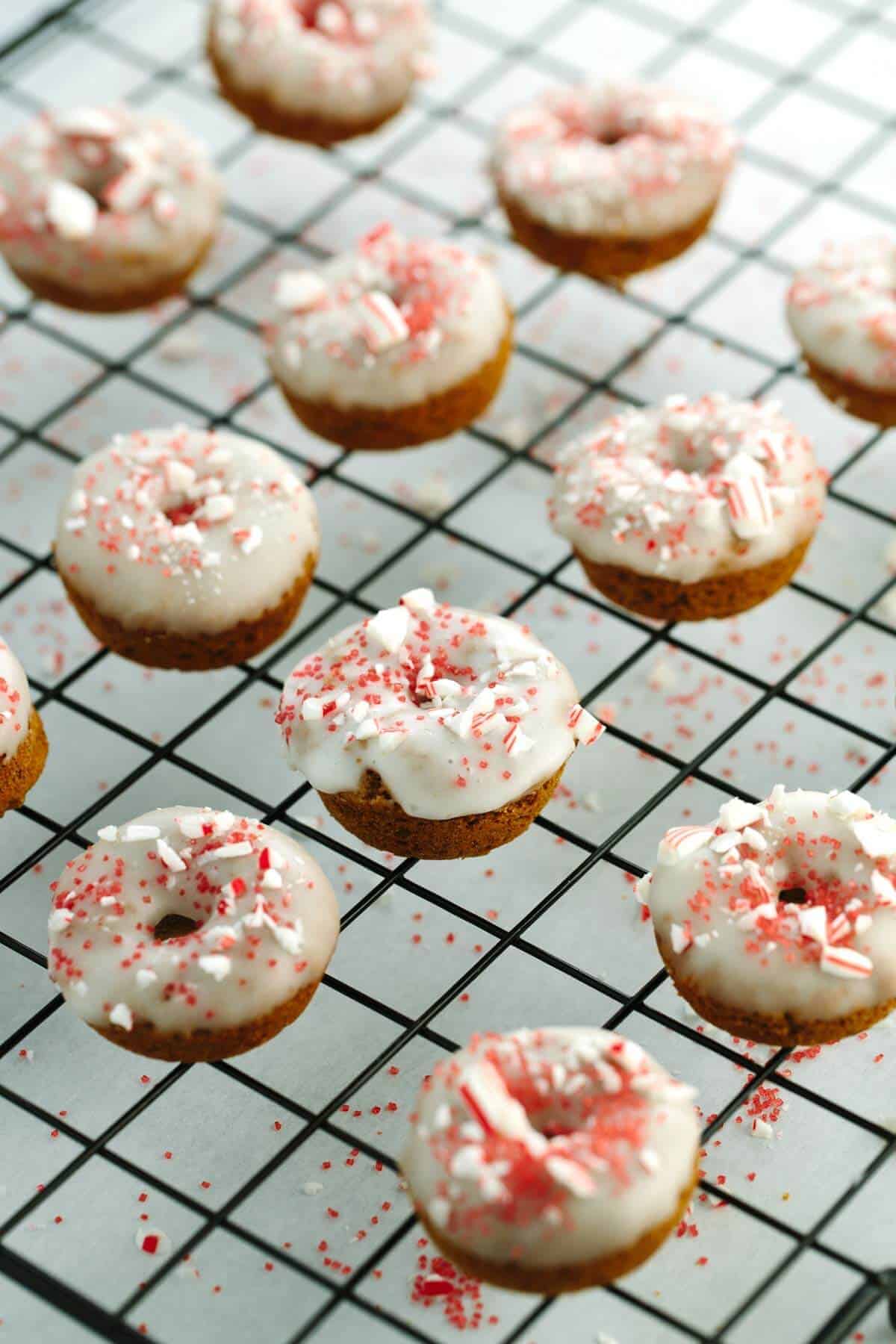 Gingerbread Donuts with Peppermint Glaze - Jessica Gavin
