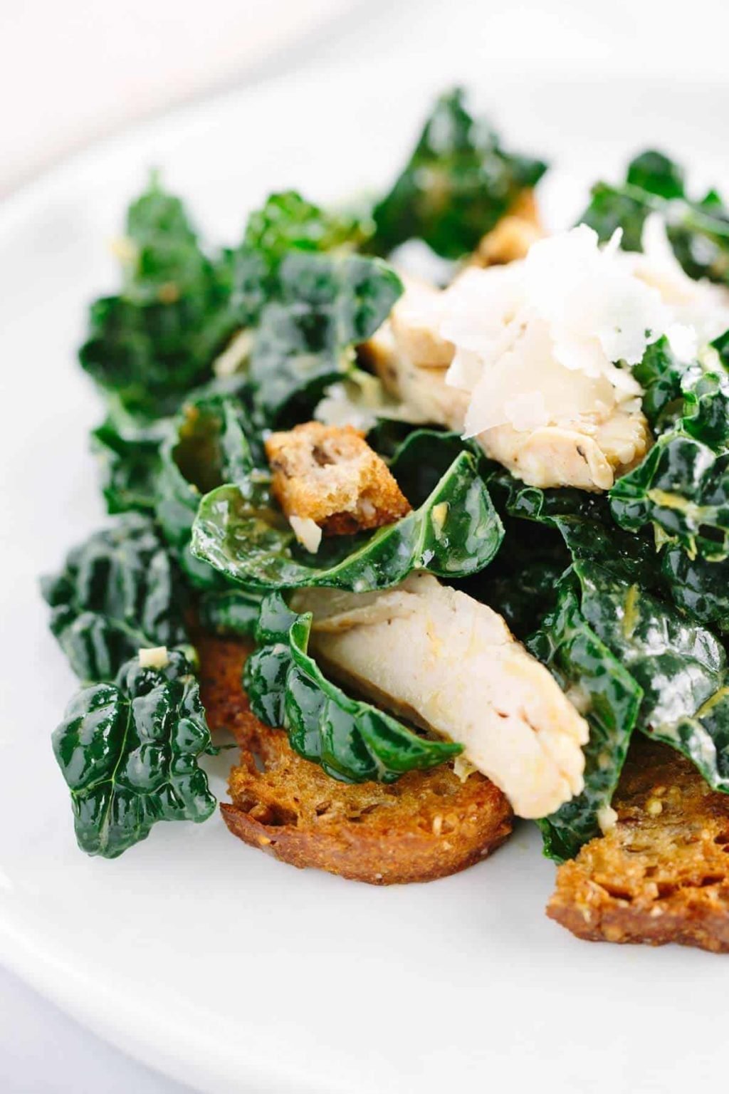 Kale Caesar Salad with Chicken - Jessica Gavin