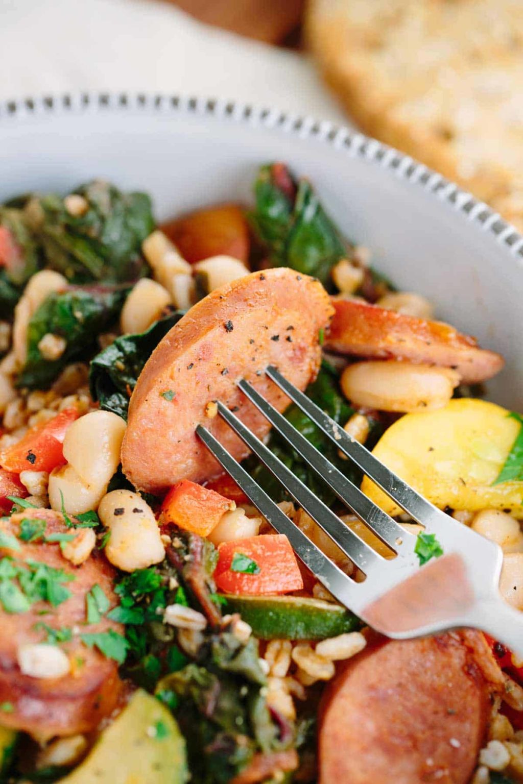 White Bean and Sausage Stew - Jessica Gavin