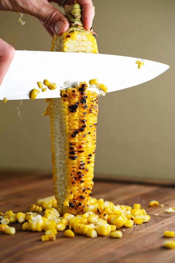 Grilled Pork Chops with Corn Salad - Jessica Gavin