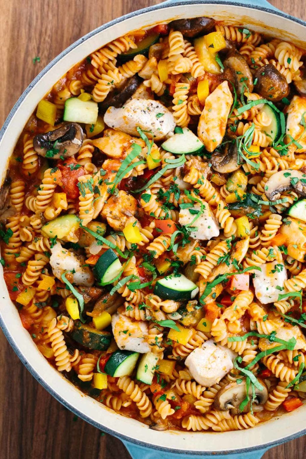 Easy Chicken Cacciatore with Pasta - Jessica Gavin