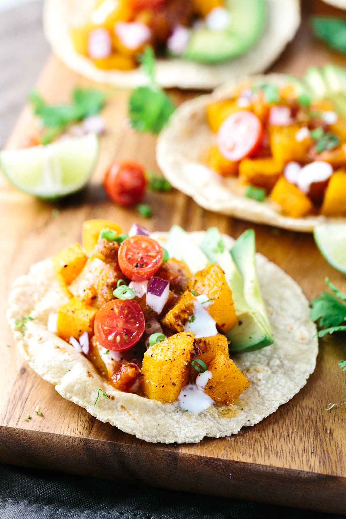 Roasted Butternut Squash Tacos - Jessica Gavin