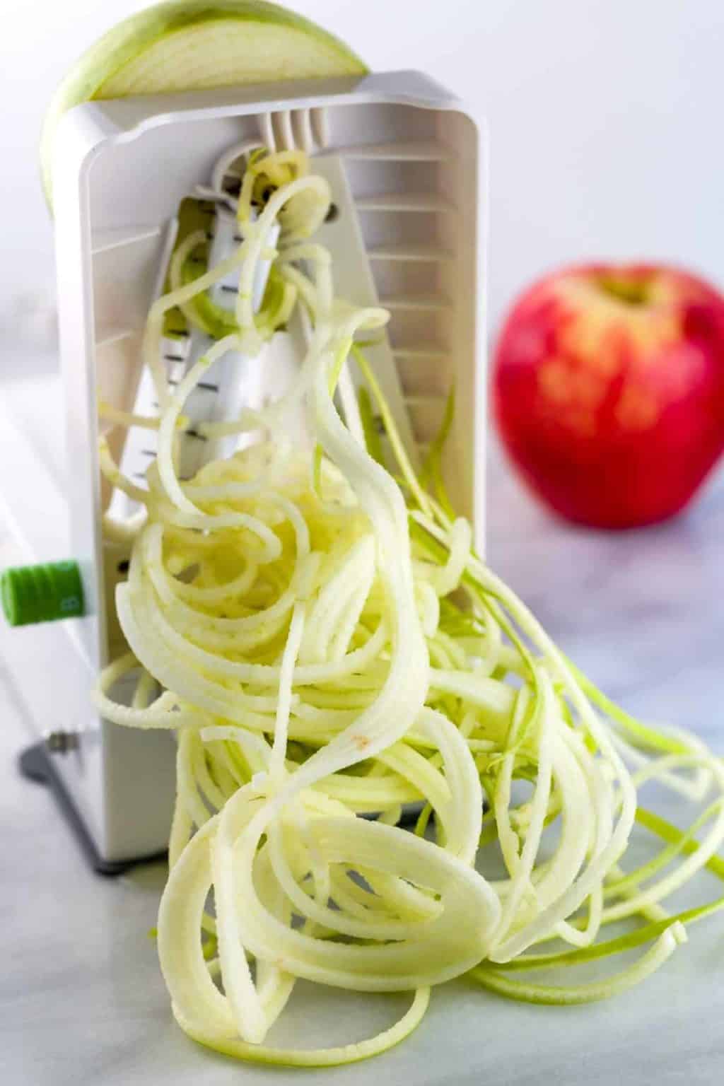 Spiralized Apple Salad with Citrus Dressing - Jessica Gavin