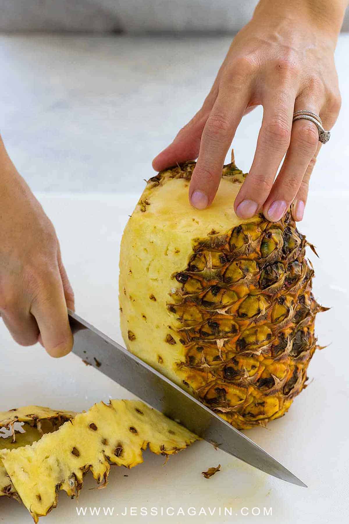 How To Cut A Pineapple Jessica Gavin How To Cut A Pineapple Jessica Gavin