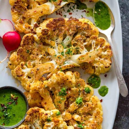 Roasted Cauliflower Steaks Recipe - Jessica Gavin