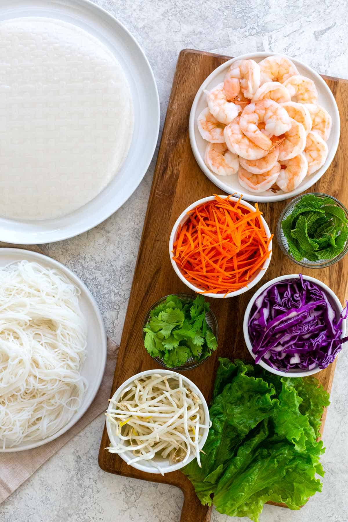 Shrimp Spring Rolls with Peanut Dipping Sauce - Jessica Gavin