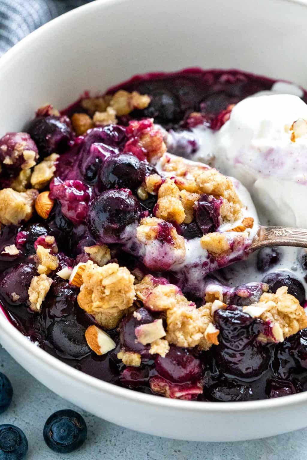 Easy Blueberry Crisp - Jessica Gavin