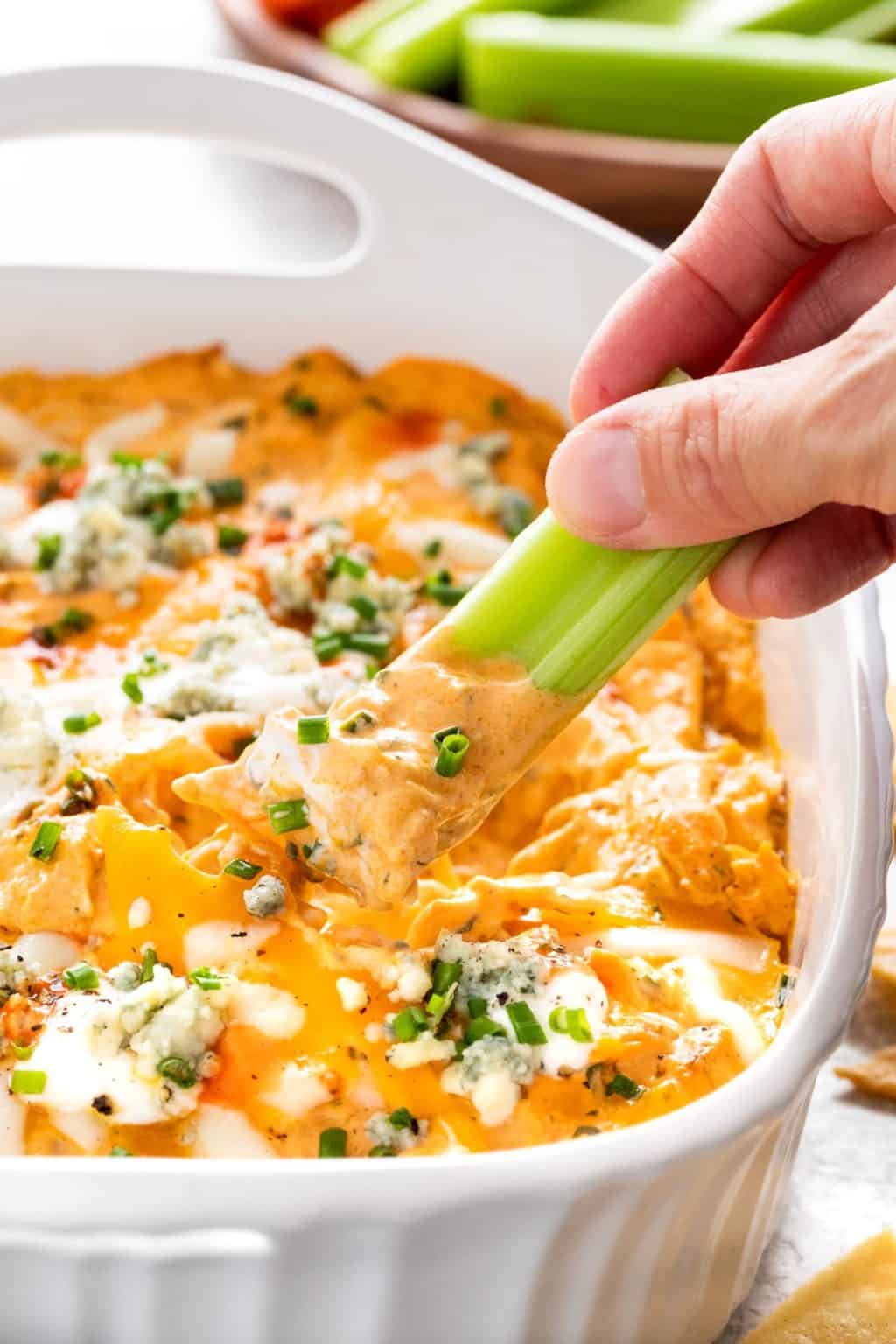 Buffalo Chicken Dip (Game Day Recipe) - Jessica Gavin