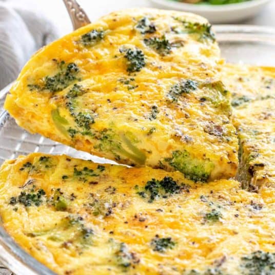 Crustless Broccoli Quiche - Jessica Gavin