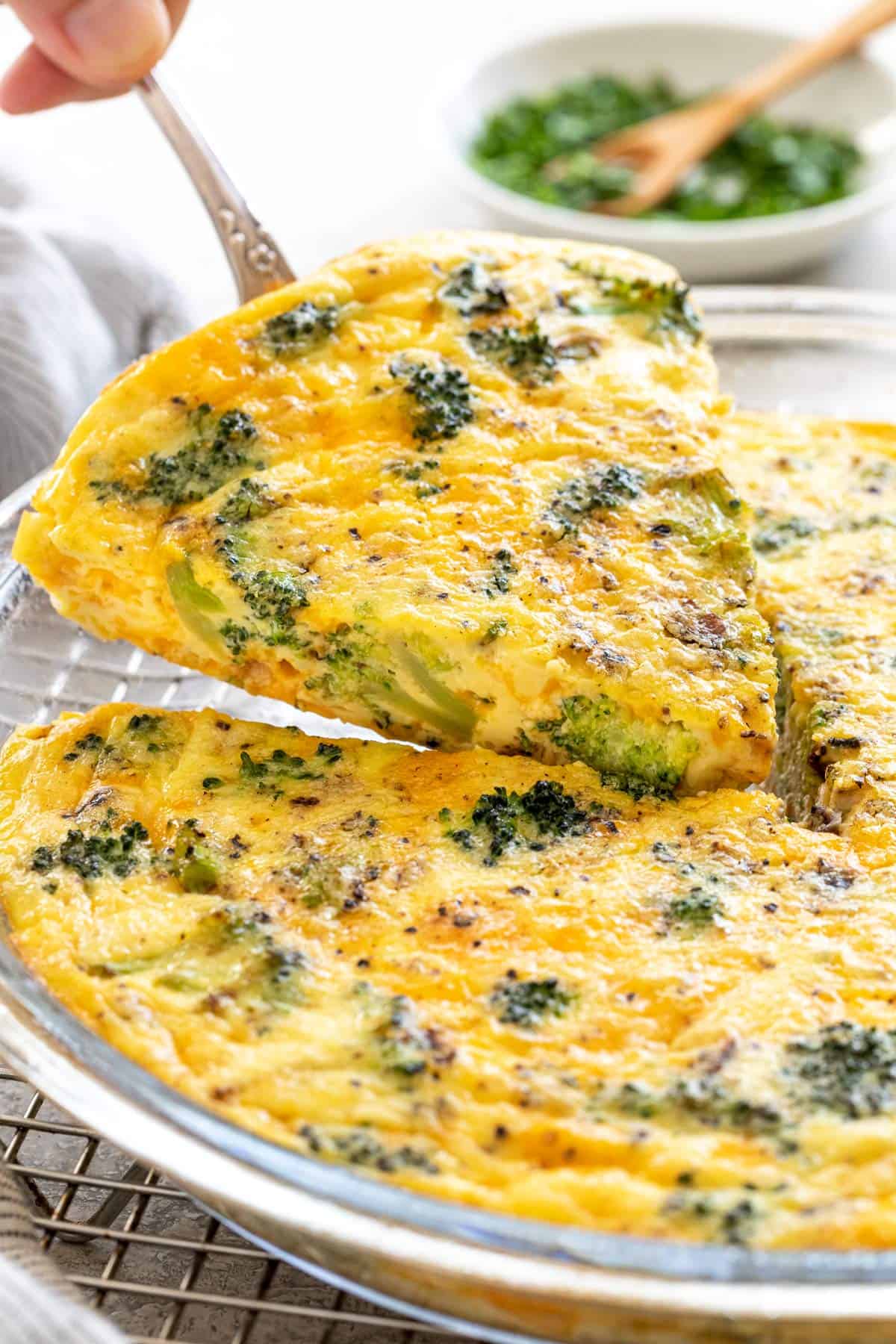 Crustless Broccoli Quiche - Jessica Gavin