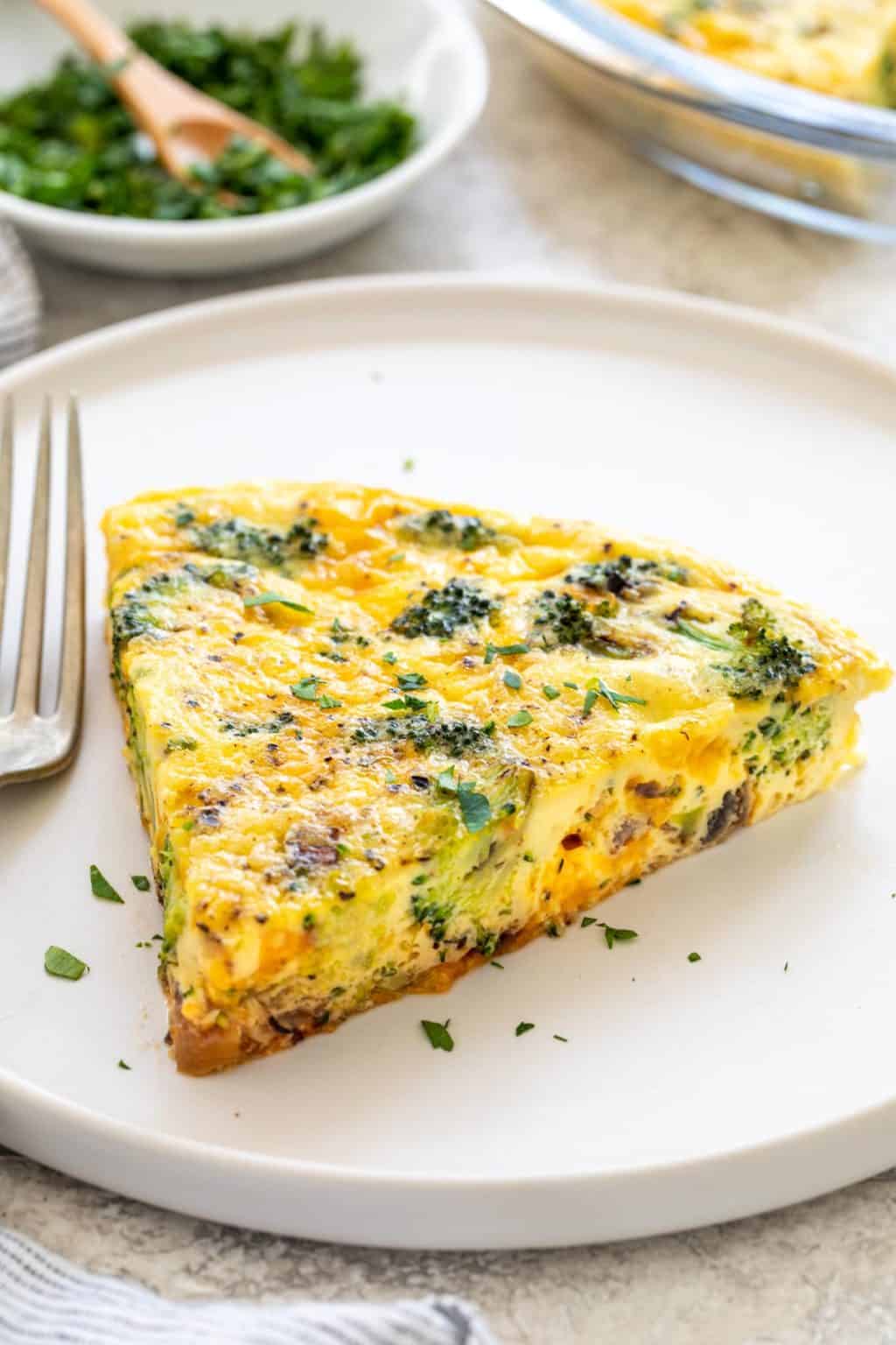 Crustless Broccoli Quiche - Jessica Gavin