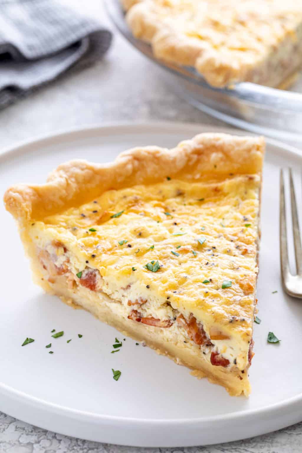 Quiche Lorraine Recipe with Homemade Pie Crust - Jessica Gavin