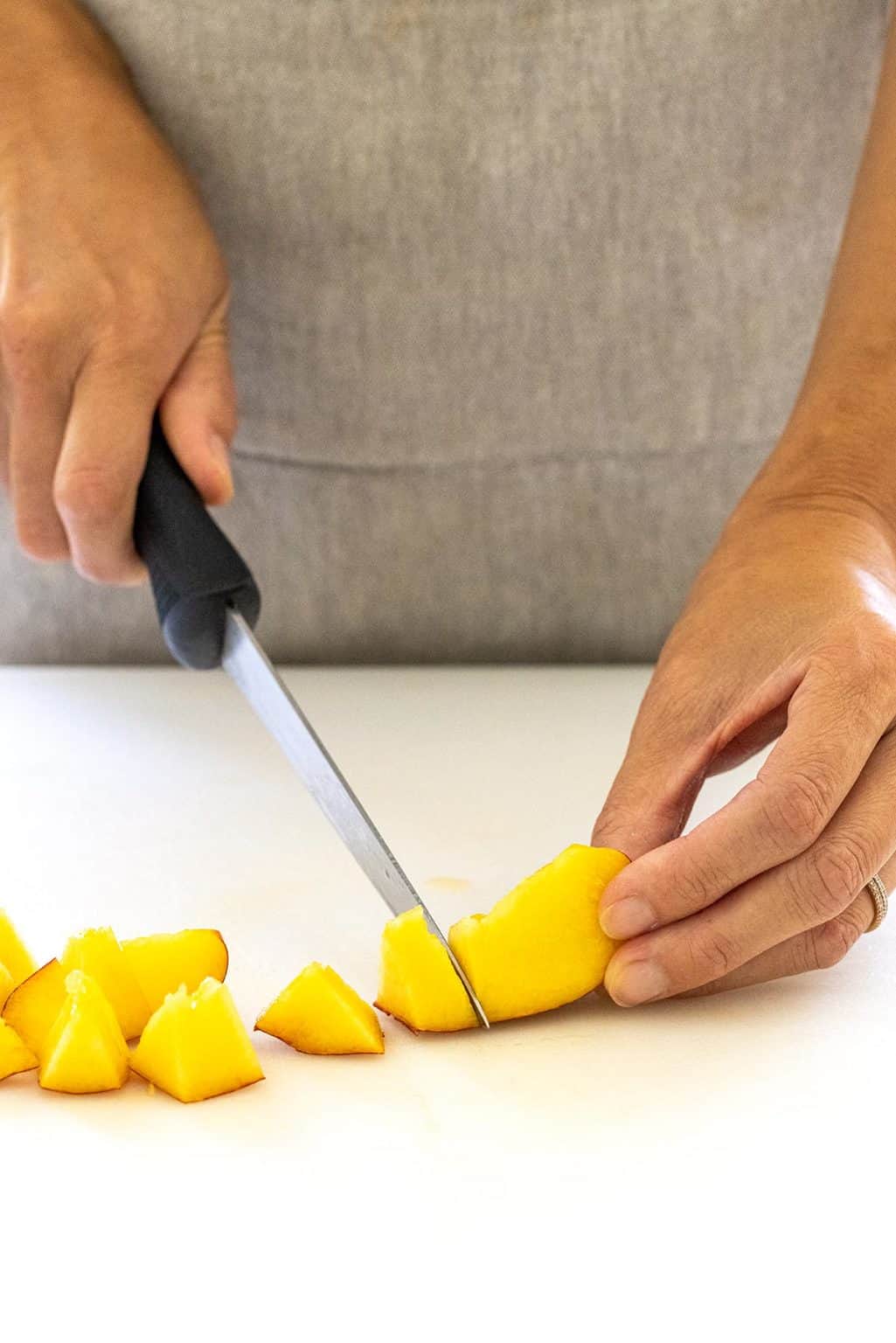 How to Cut a Peach (2-Ways!) - Jessica Gavin