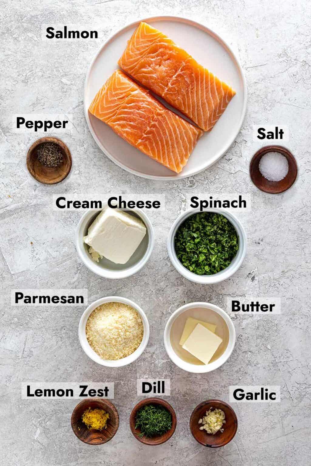 Spinach Stuffed Salmon Recipe - Jessica Gavin