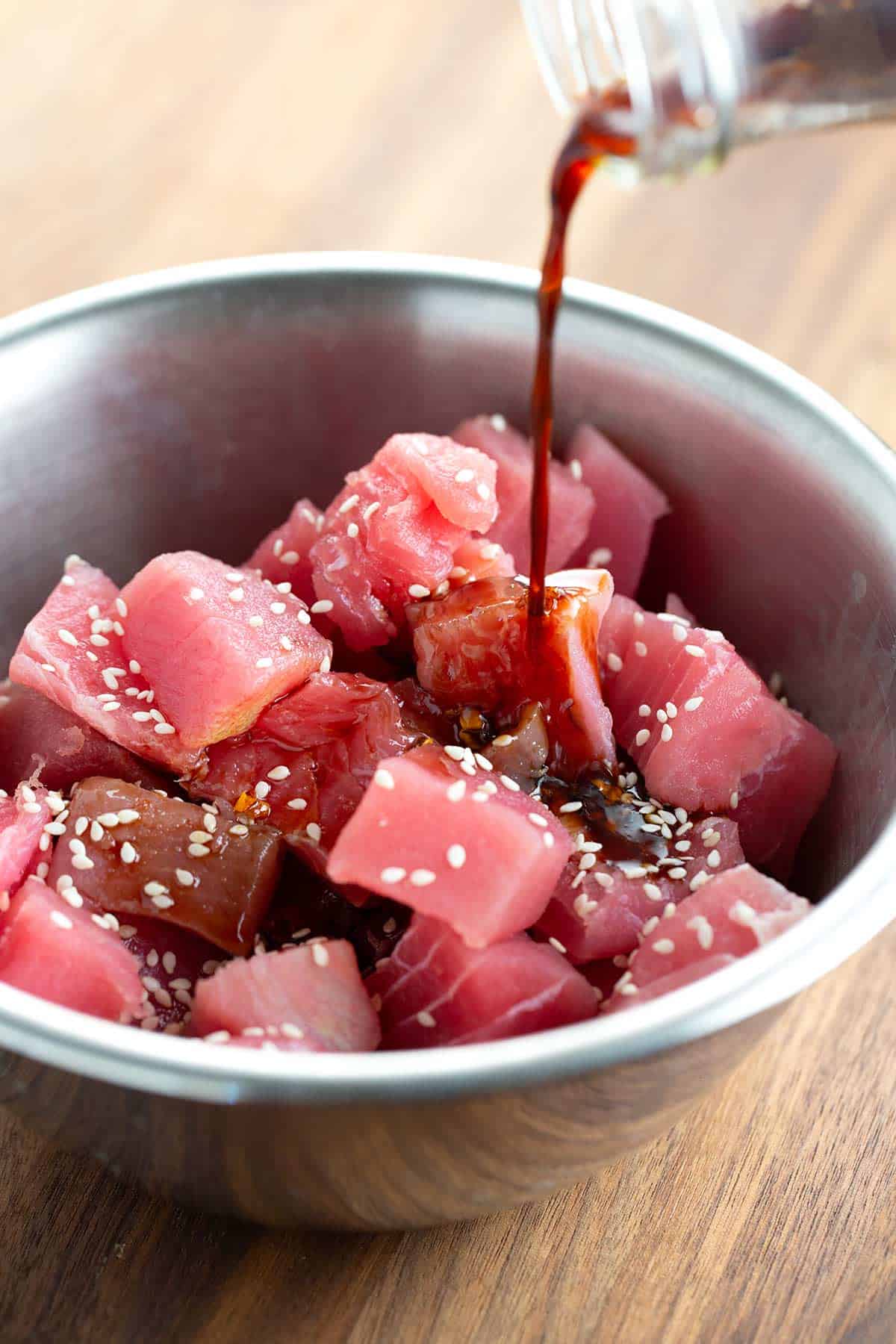Ahi Tuna Poke Recipe (Poke Bowl) - Jessica Gavin