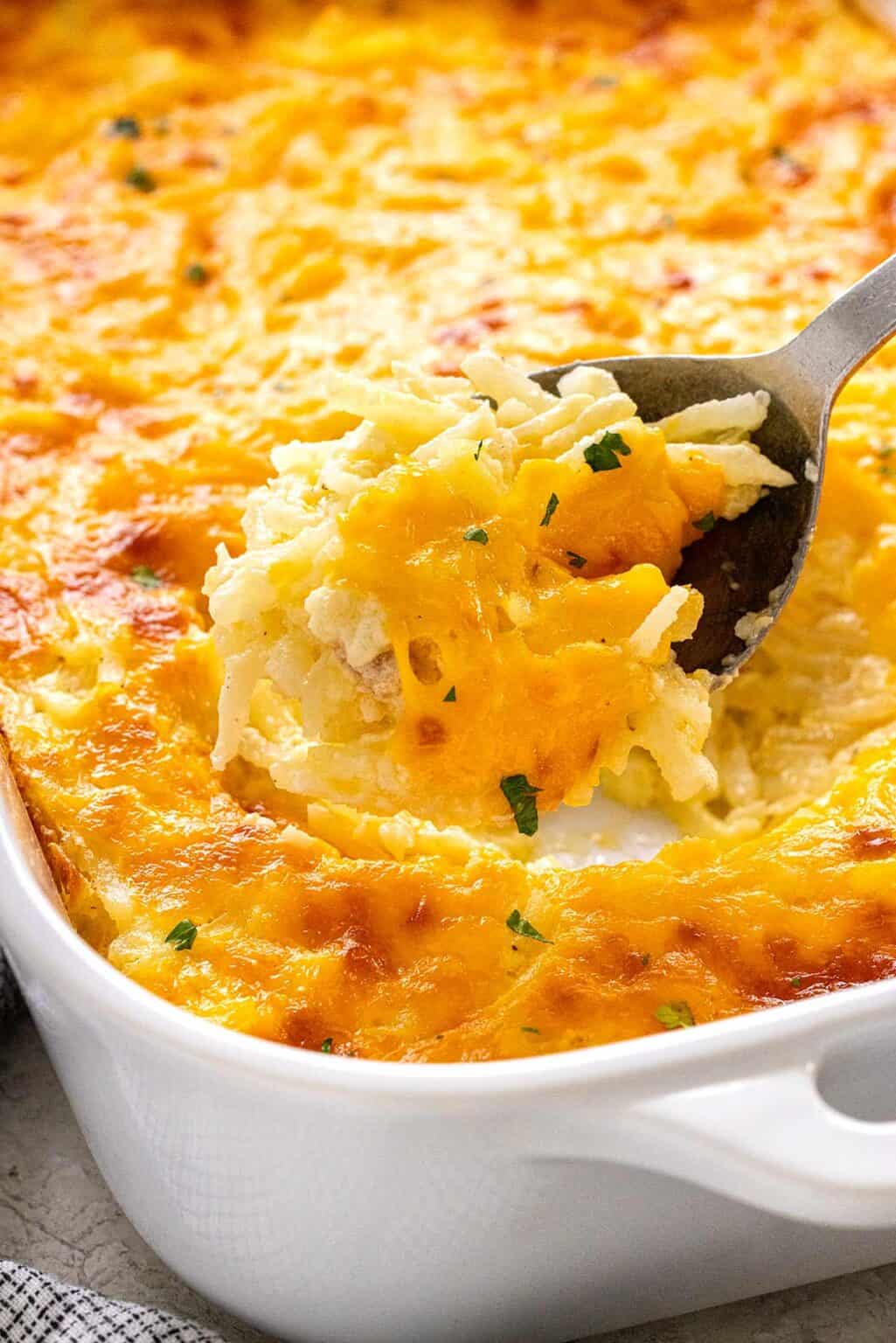 Cracker Barrel-Inspired Hashbrown Casserole Recipe - Jessica Gavin