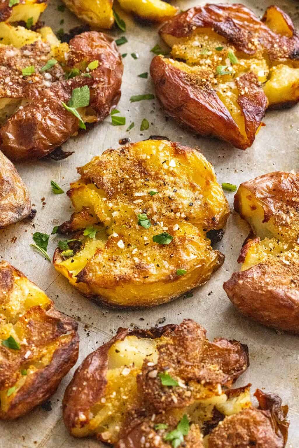 Crispy Smashed Potatoes Recipe - Jessica Gavin