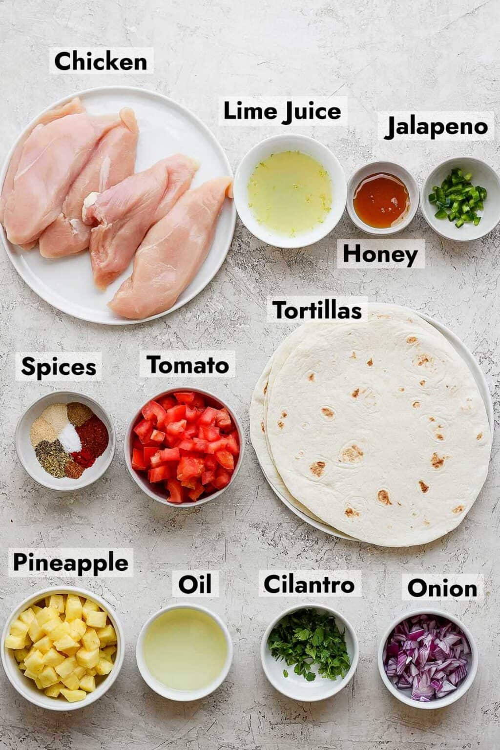 Chicken Tacos with Pineapple Salsa - Jessica Gavin