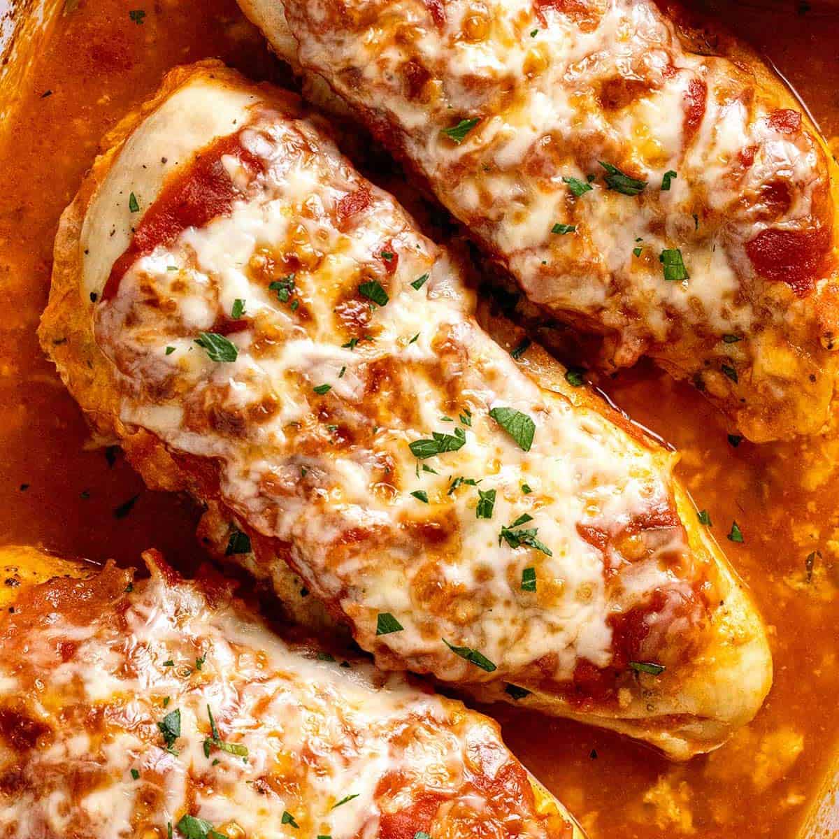 Stuffed Chicken Parmesan Recipe - Jessica Gavin