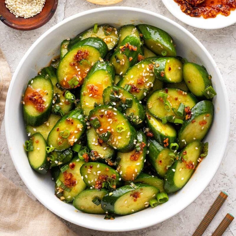 Asian Cucumber Salad Recipe - Jessica Gavin
