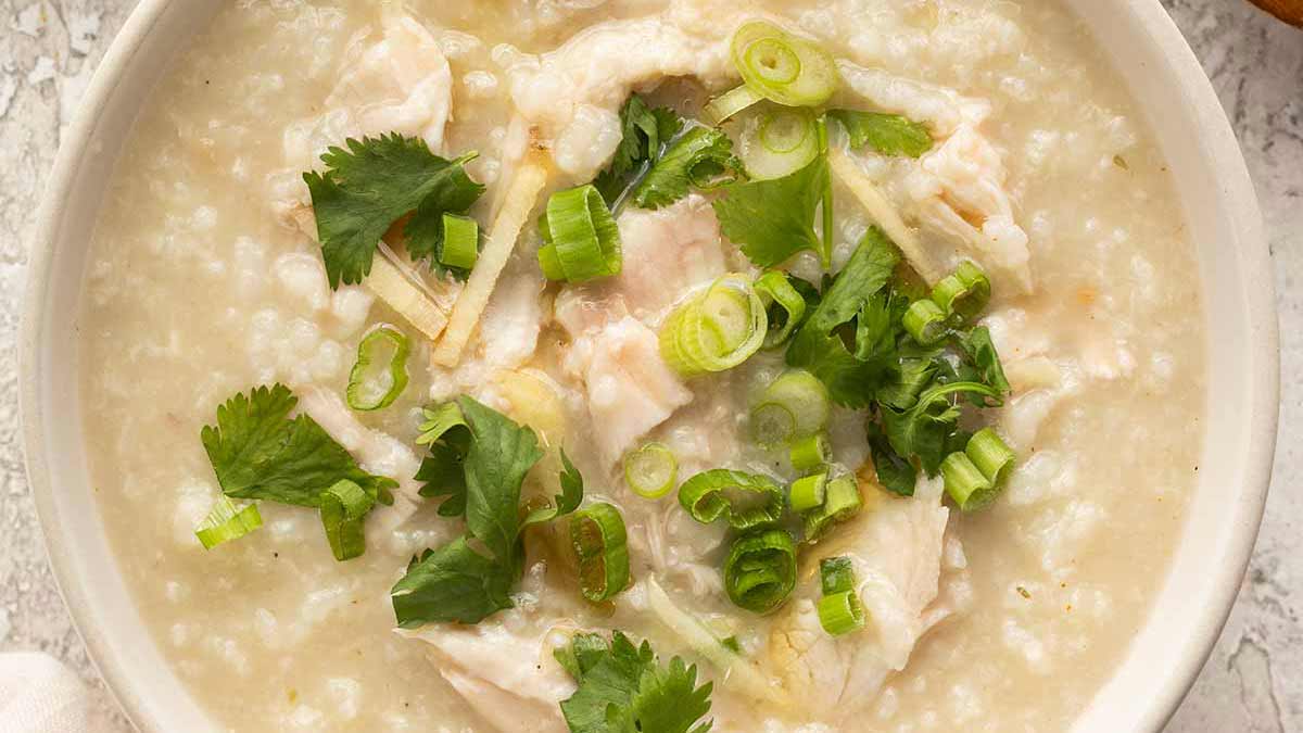 Chicken Congee Recipe - Jessica Gavin