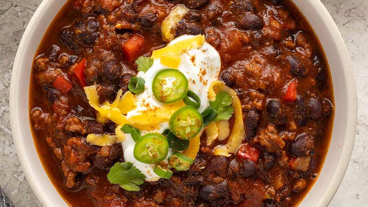 Black Bean Chili Recipe - Jessica Gavin